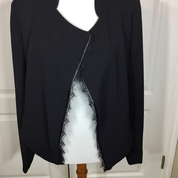 Anthropologie | Jackets & Coats | Elevenses Dimmet Drape Topper Blazer ...